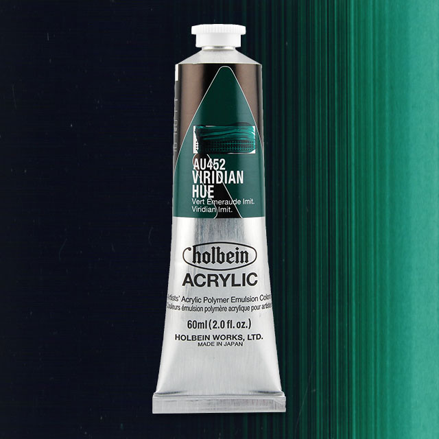 Holbein Heavy Body Artist Acrylic - Viridian Hue, 60 ml – Cheap Joe’s ...