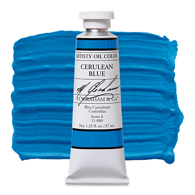 Cerulean Blue Colour Q330 Cerulean Blue Chromium QoR 11ml The Paint